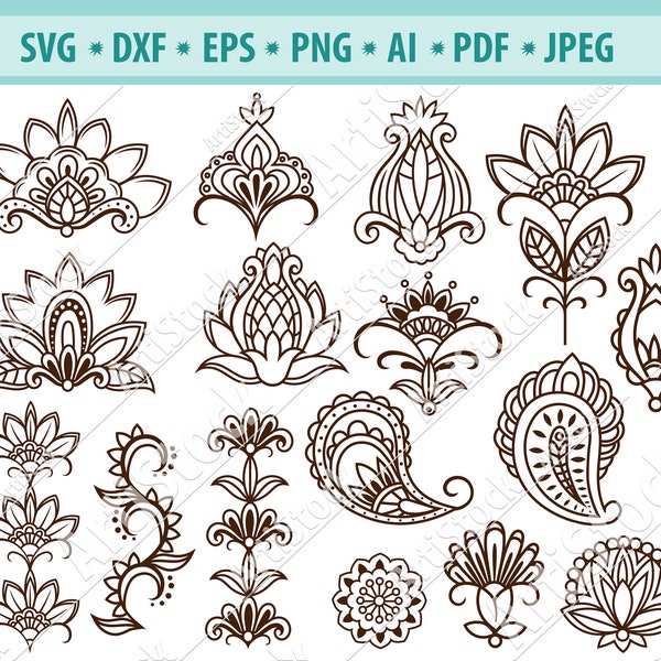 Buy Mehndi Stencil Online In India - Etsy India