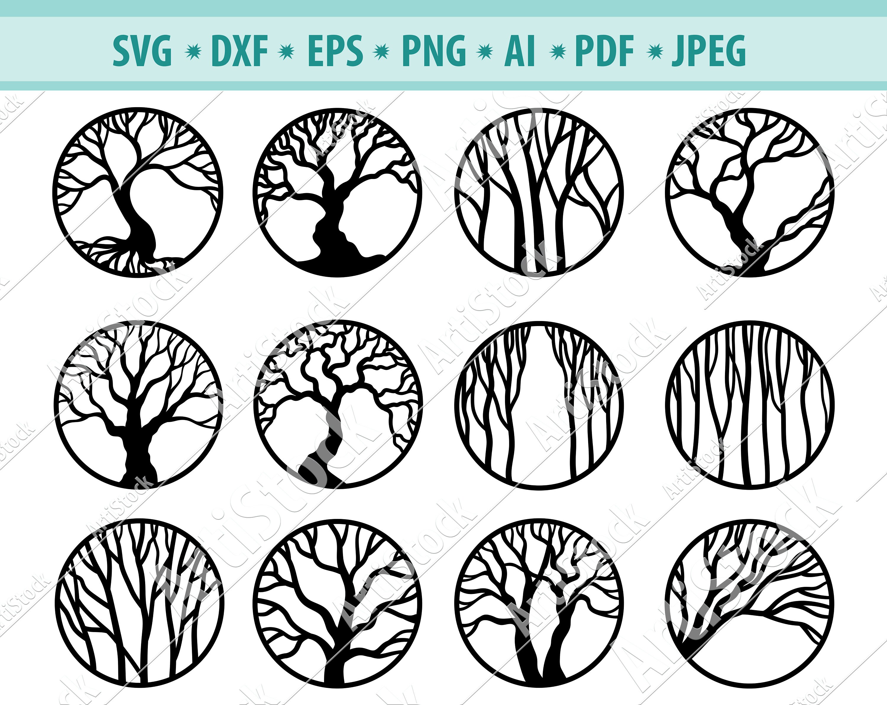 Baum Des Lebens Silhouetten Baum Des Lebens Buchenholz 15cm