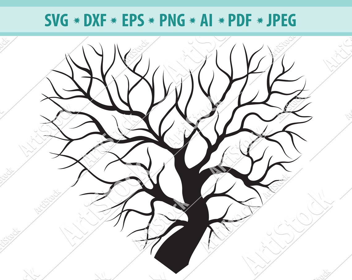 Heart Tree Svg Tree of Life Svg Tree Roots SVG Tree | Etsy