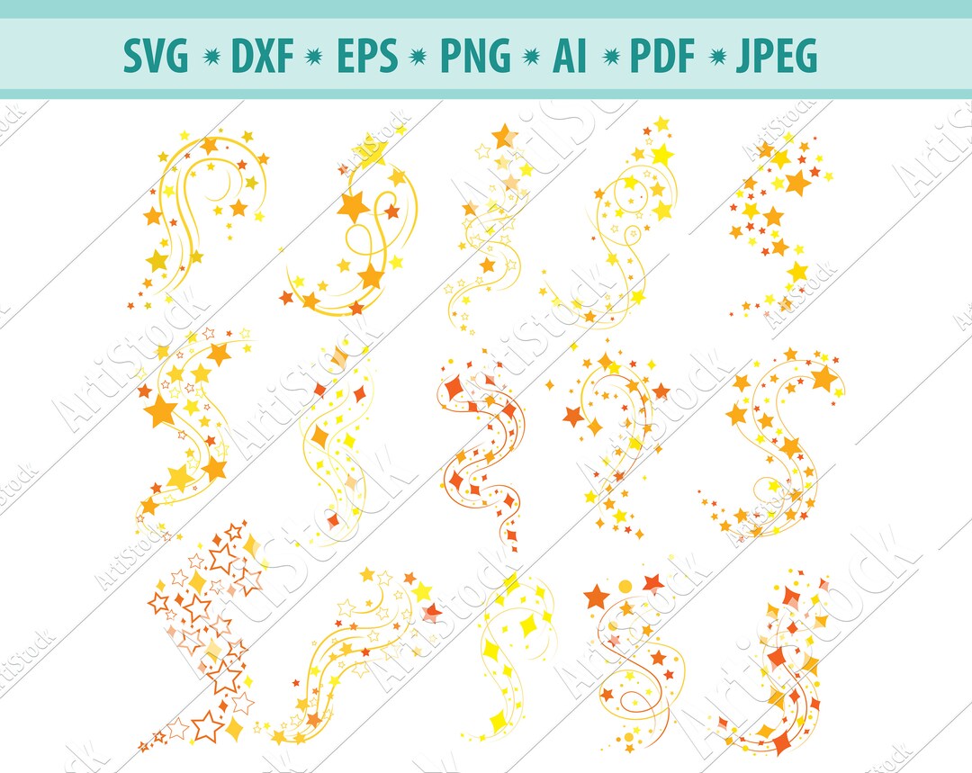Shooting Stars, Stars, Falling Stars, Silhouette,svg,graphics ...