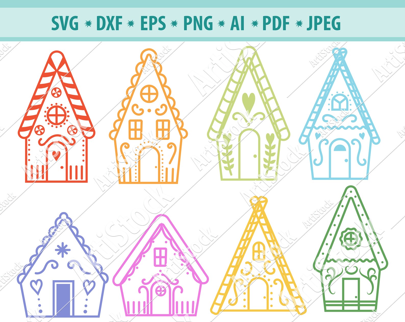 Christmas House Svg, Christmas Svg Files, Gingerbread House Svg, Png ...