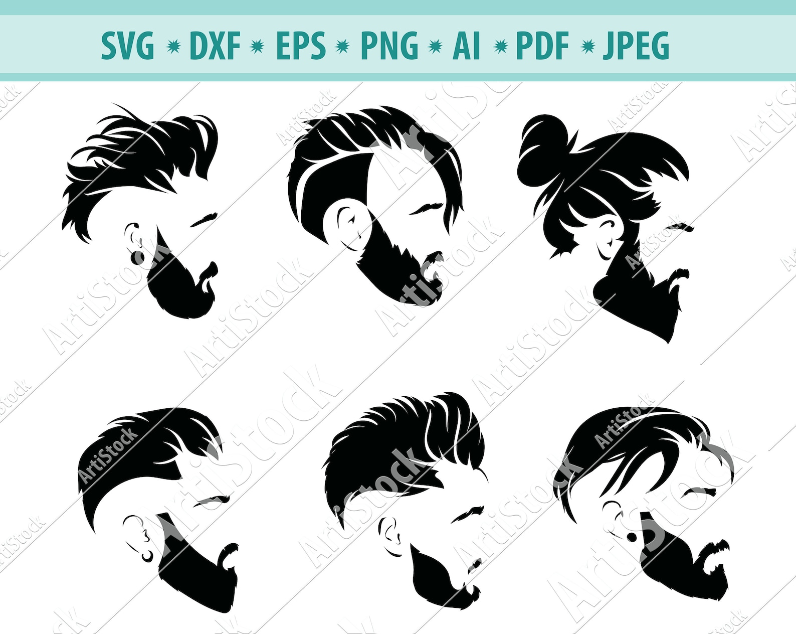 Beard Man SVG Beards Svg Beard Svg Beard Clipart Beard Man - Etsy