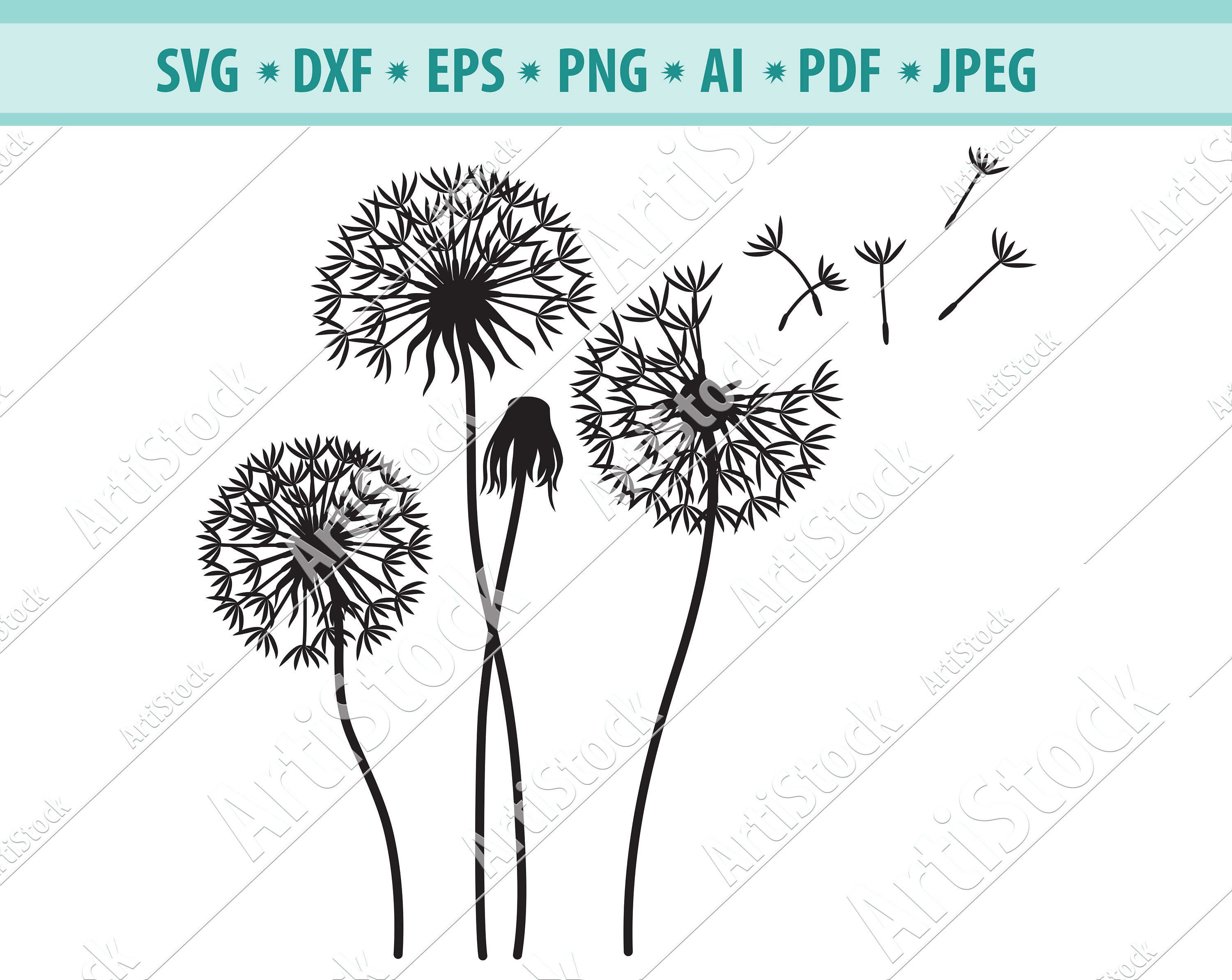 Dandelion Wish Clipart