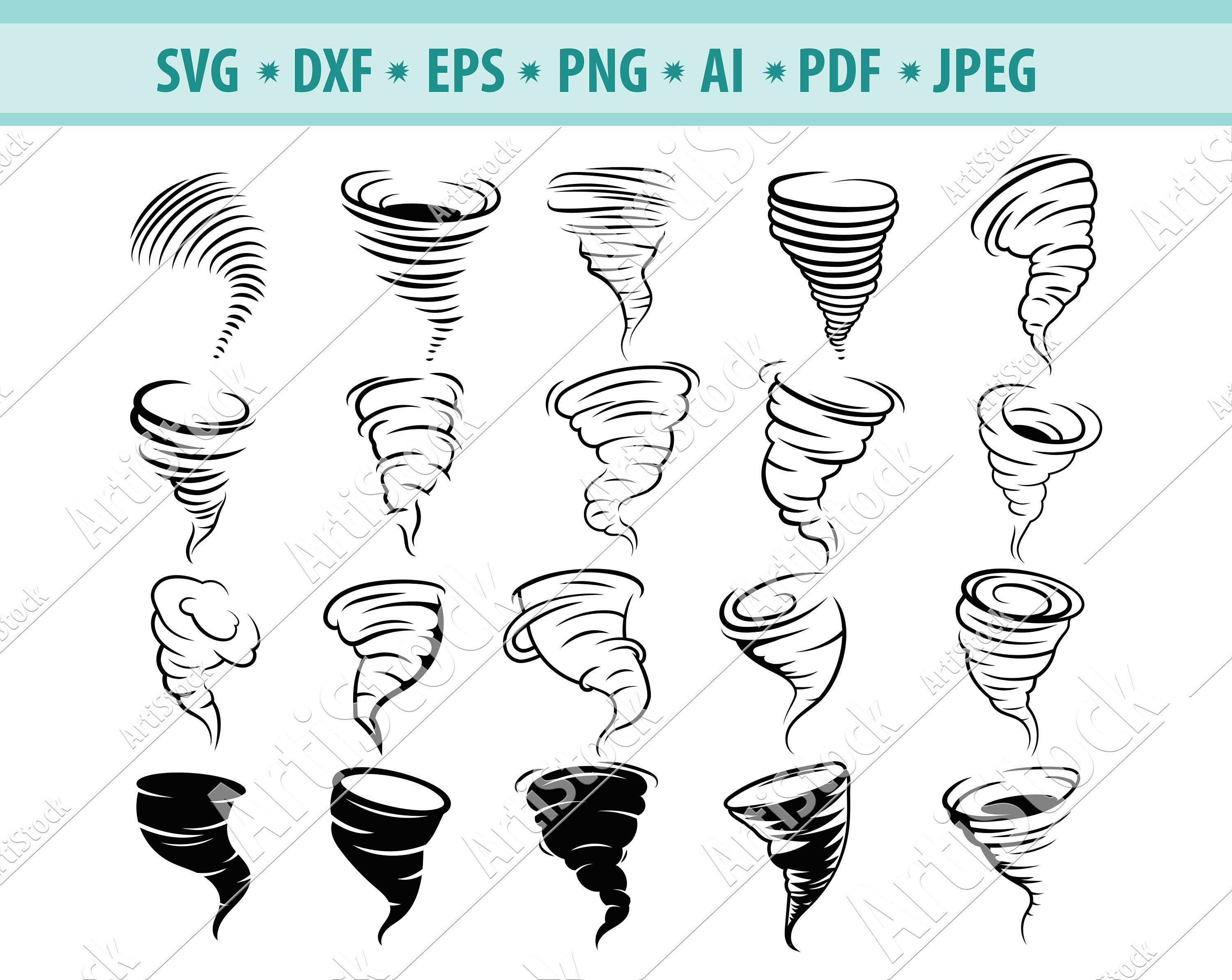 Tornado SVG Storm Svg Whirlwind Svg Hurricane Svg Twisters - Etsy