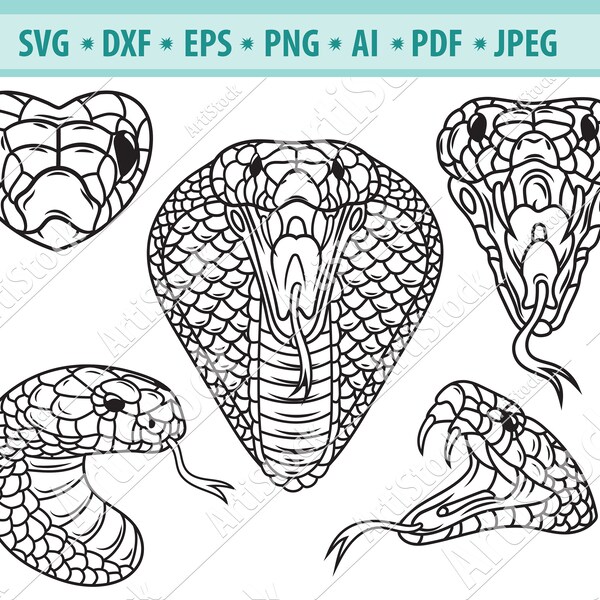 Cobra Svg - Etsy