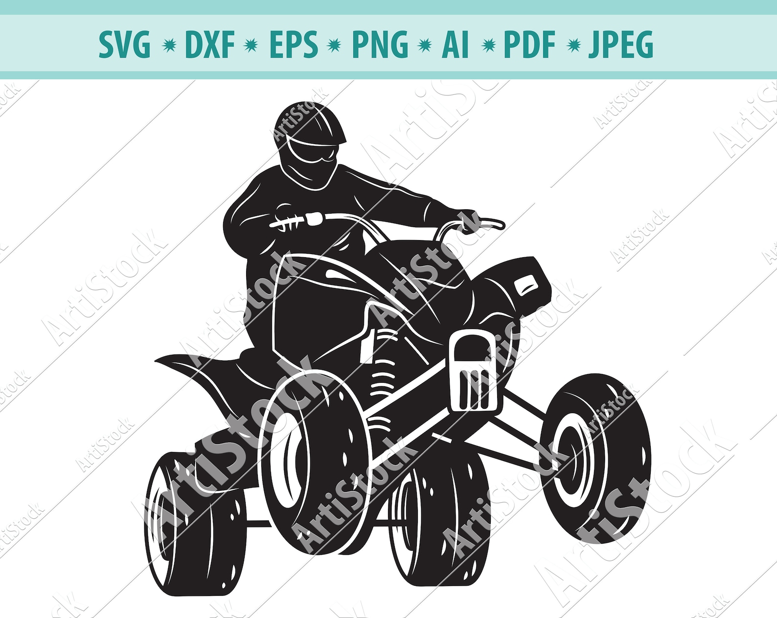 ATV Svg, 4 Wheeler Svg, Atv Motocross Svg, Quad Bike Svg, ATV Clipart ...