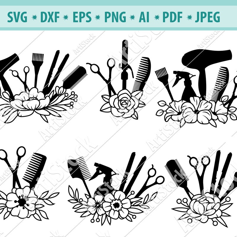 Hairdresser Stencil - Etsy