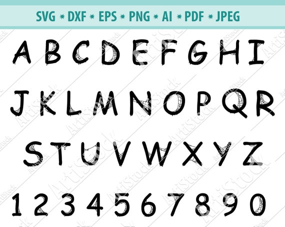 Spider Web Letters SVG Web Alphabet Svg Spider Font Svg | Etsy Canada