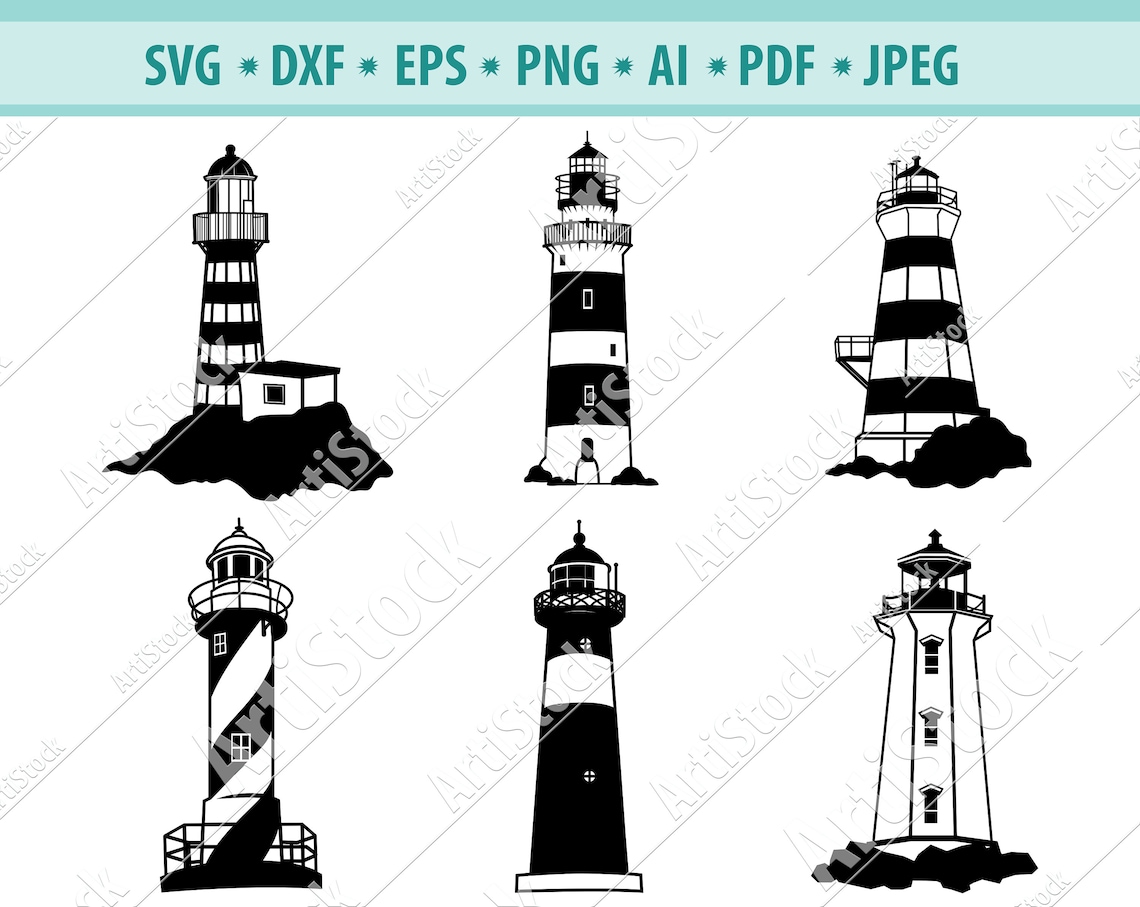 Lighthouse Svgsea Svgocean Svg Light House Svg | Etsy