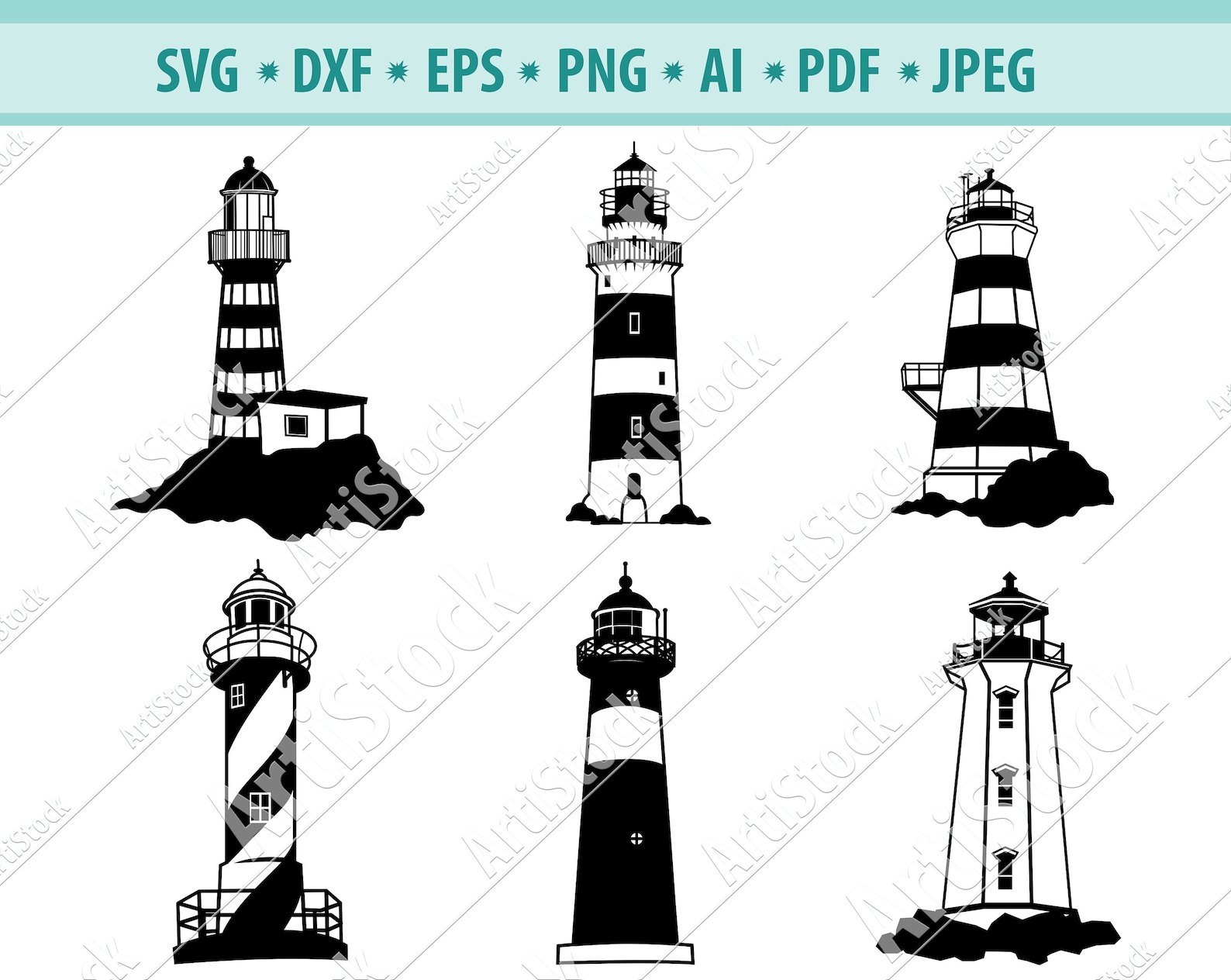Lighthouse Svgsea Svgocean Svg Light House Svg | Etsy