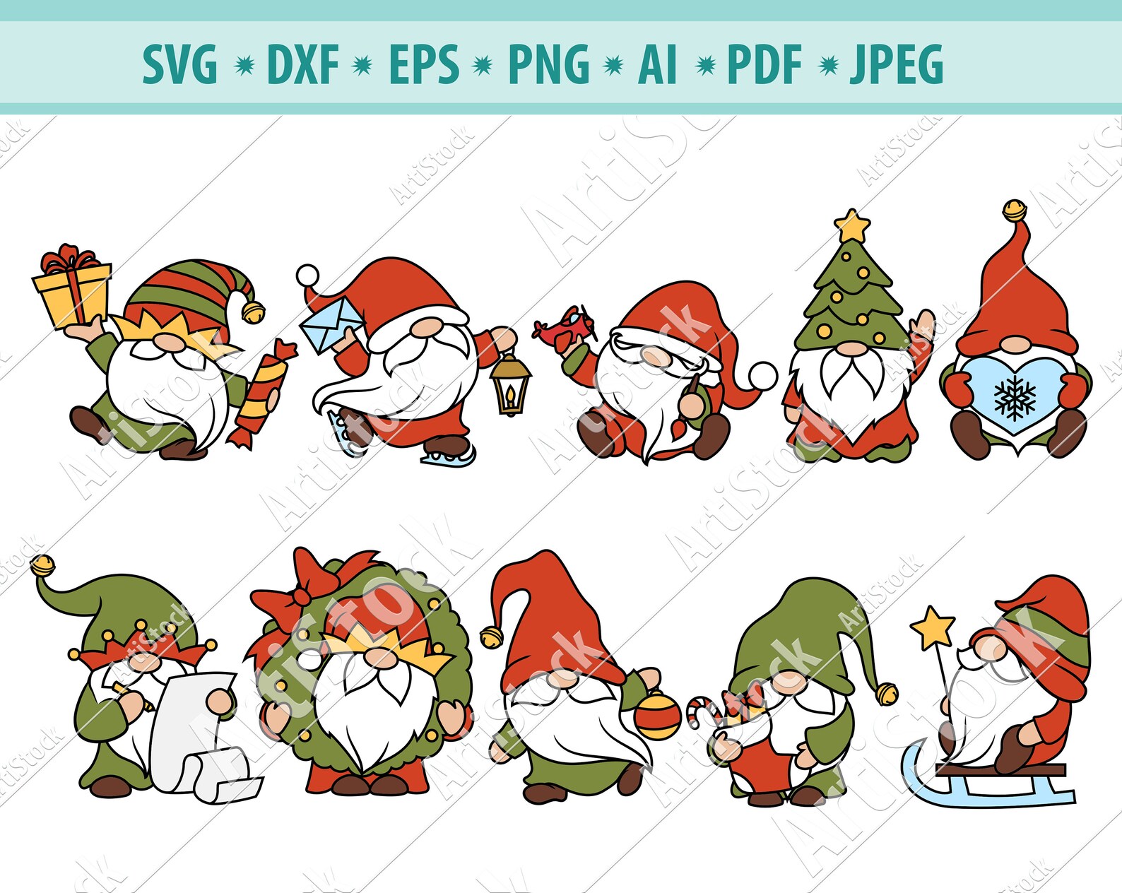 Gnome SVG Cute Garden Gnome SVG Nordic Gnome Svg Gnome | Etsy