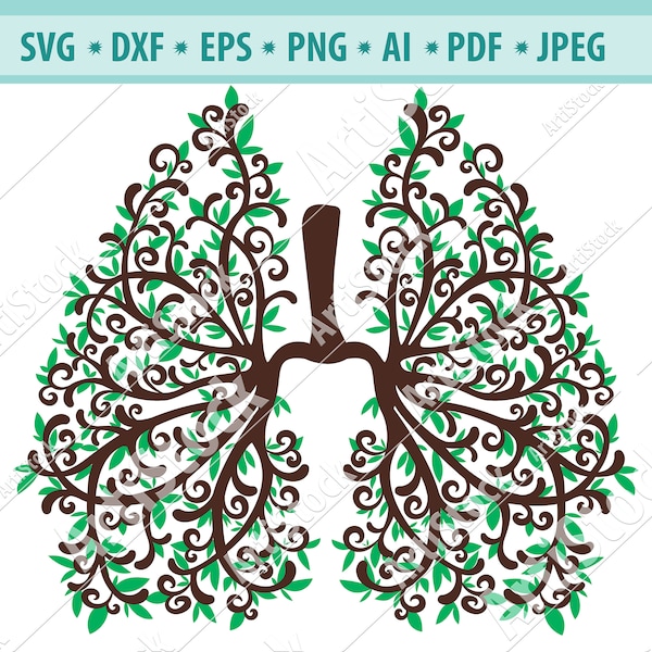 Lung Svg - Etsy