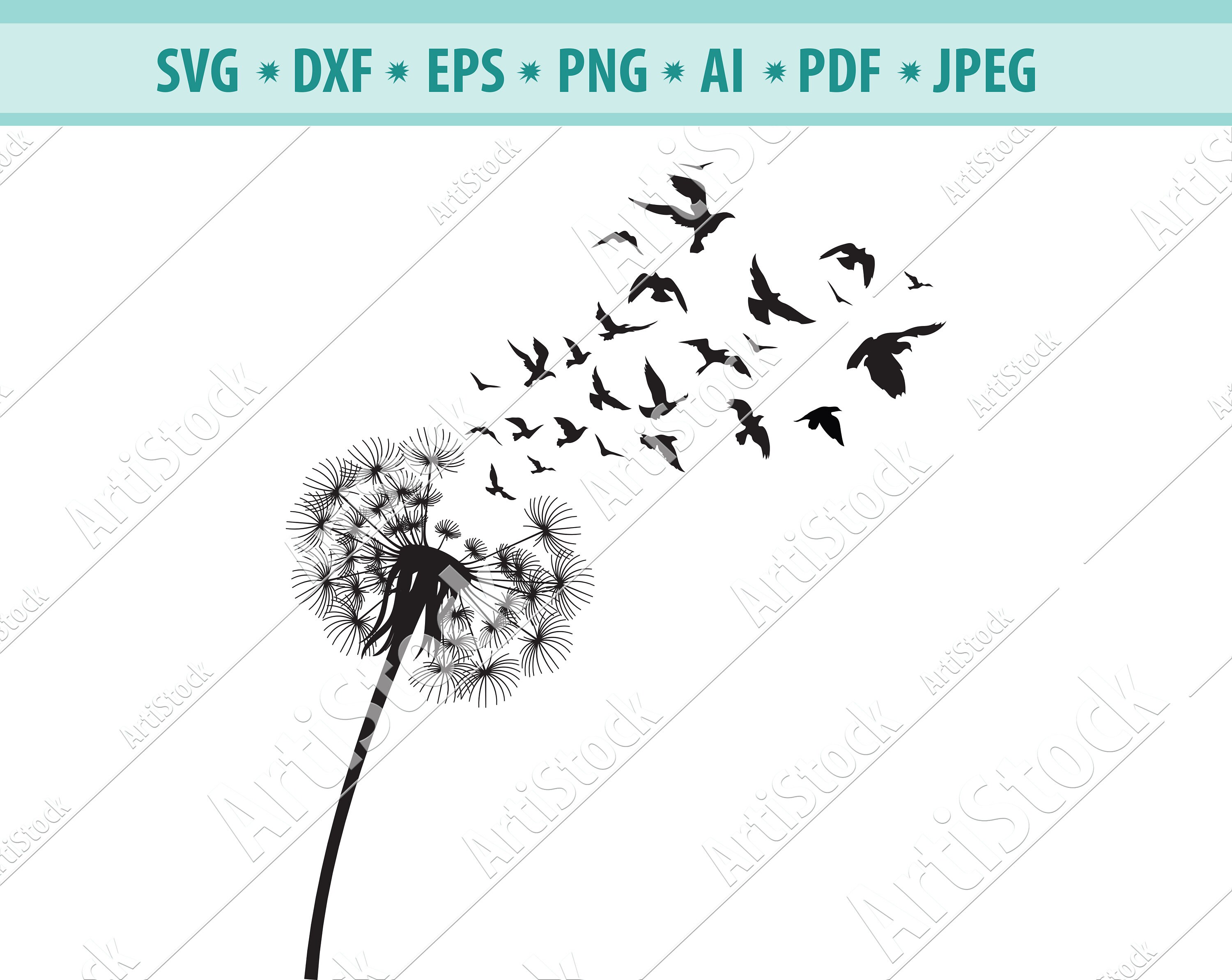 Dandelion Blowing Birds