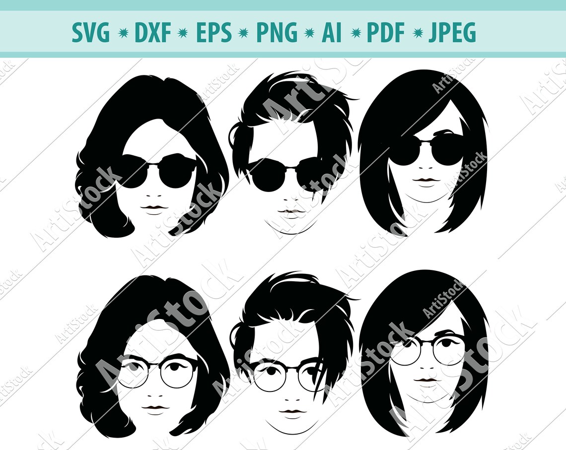 Woman's face svg Woman svg file Girl SVG instantly | Etsy