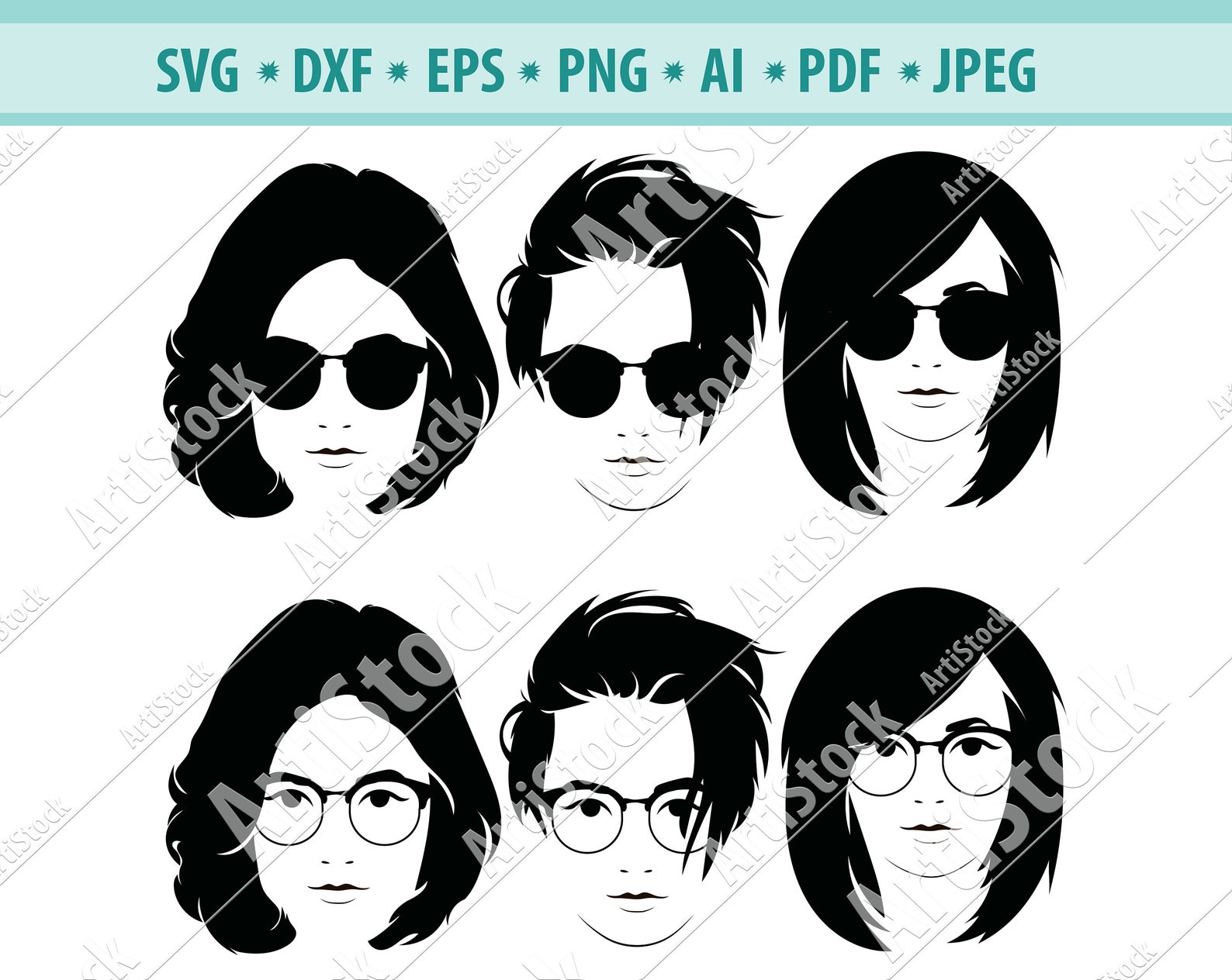 Woman's face svg Woman svg file Girl SVG instantly | Etsy