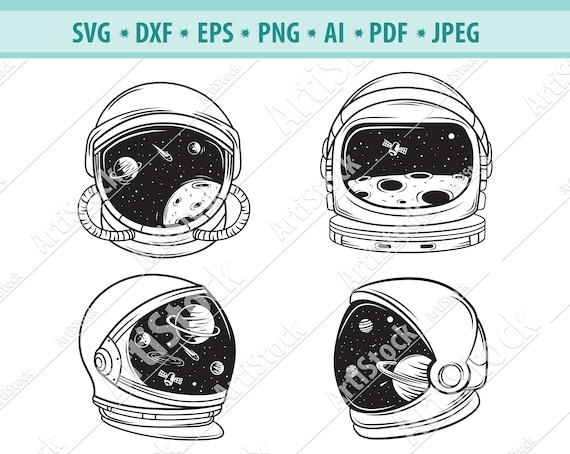 Space Helmet SVG Cosmic Svg Astronaut Helmet Png Astronaut - Etsy Australia