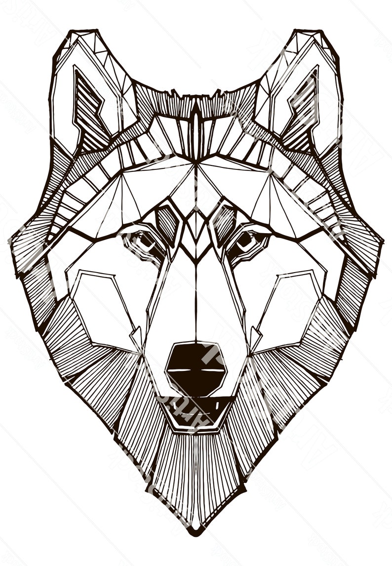 Zentangle Wolf Svg / Mandala Wolf Svg / Wolf for Cricut / | Etsy
