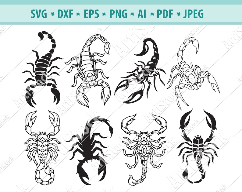 Scorpions SVG Scorpion Cut File Scorpion Clip Art Scorpion - Etsy