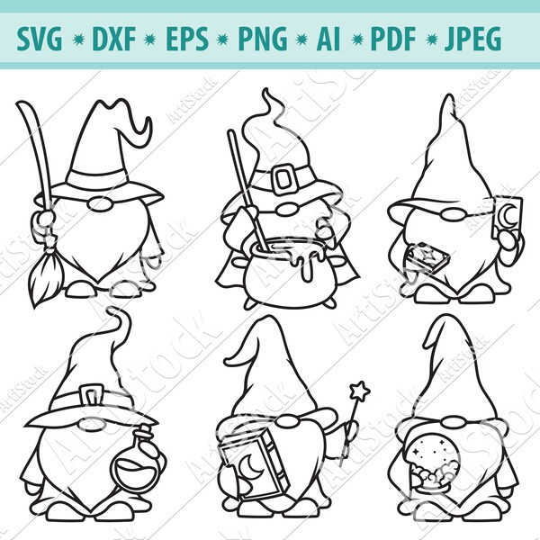 Halloween Gnome Svg - Etsy