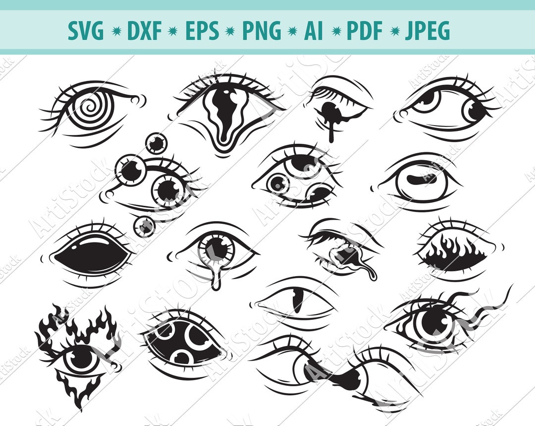 Halloween Eyes Svg, Eyes Svg, Creepy Eye Svg, Eyelashes Svg, Scary ...