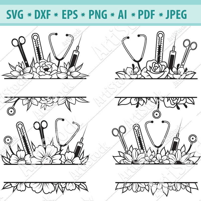 Nurse Frame Svg - Etsy