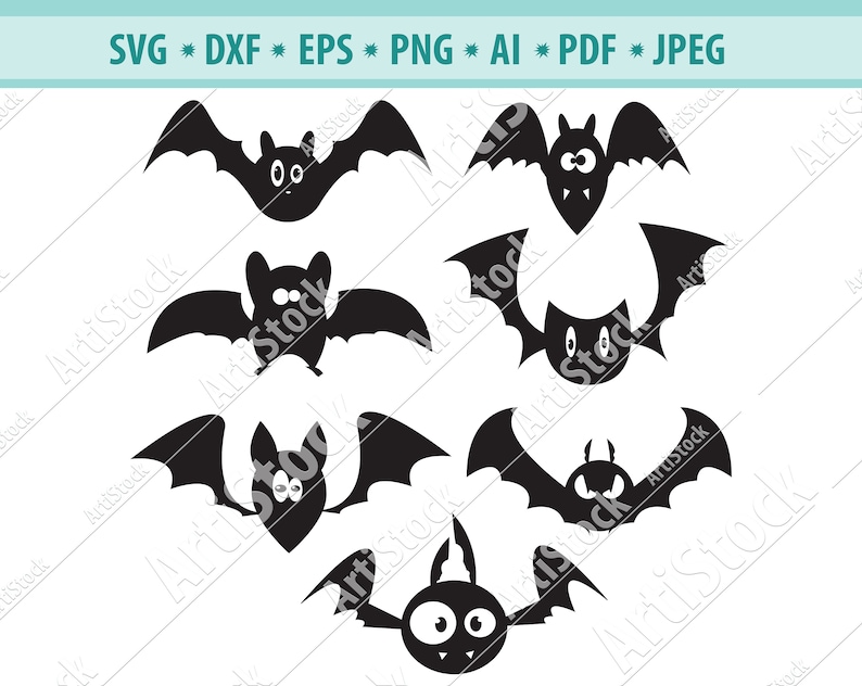 Bat SVG Bundle Bat SVG Clipart Bat Cut Files for - Etsy