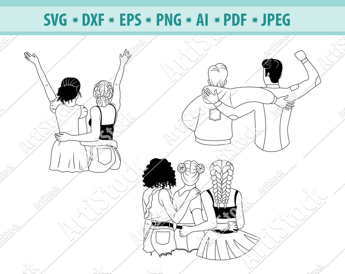Beste Freunde Svg, Freundschaft Tag, Besties Svg, beste Freundinnen Svg ...