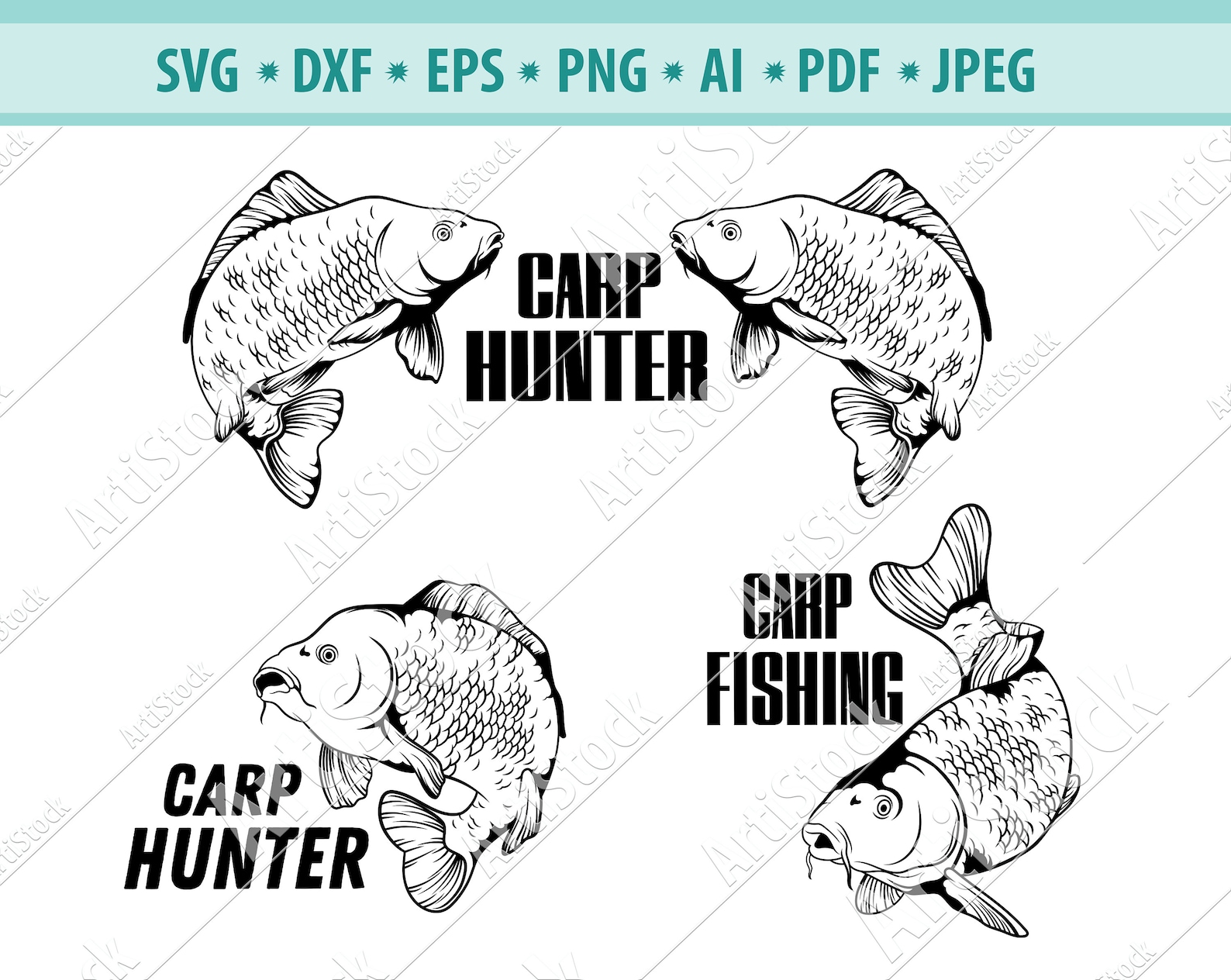 Fishing Svg Carp Fishing Svg Sport Fishing Svg Fishing - Etsy