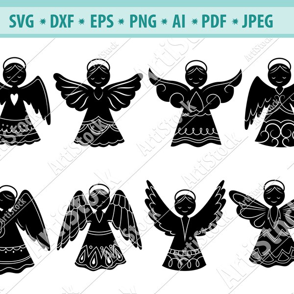 Angel Svg - Etsy