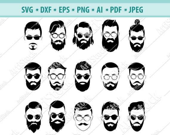 Bart Mann SVG Bärte Svg Bart Svg Bart Clipart Bart Mann | Etsy