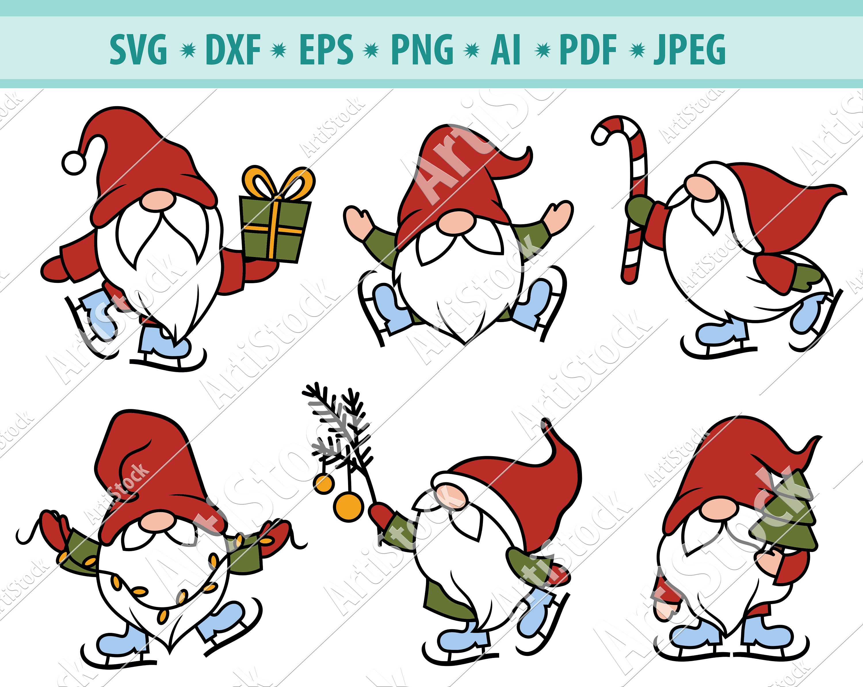 Gnome SVG Cute Garden Gnome SVG Nordic Gnome Svg Gnome Ice | Etsy