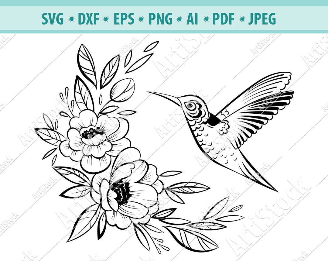 Archivo SVG colibrí, archivo svg Hummingbird Wreath, archivo de corte ...