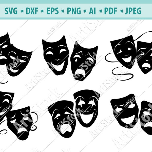 Mask Svg Designs - Etsy
