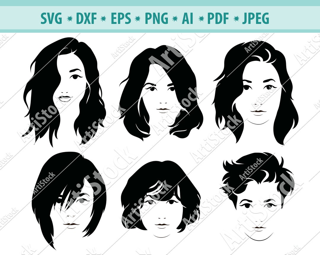 Woman's Face Svg, Woman Svg File, Girl SVG Instantly Loading Woman ...