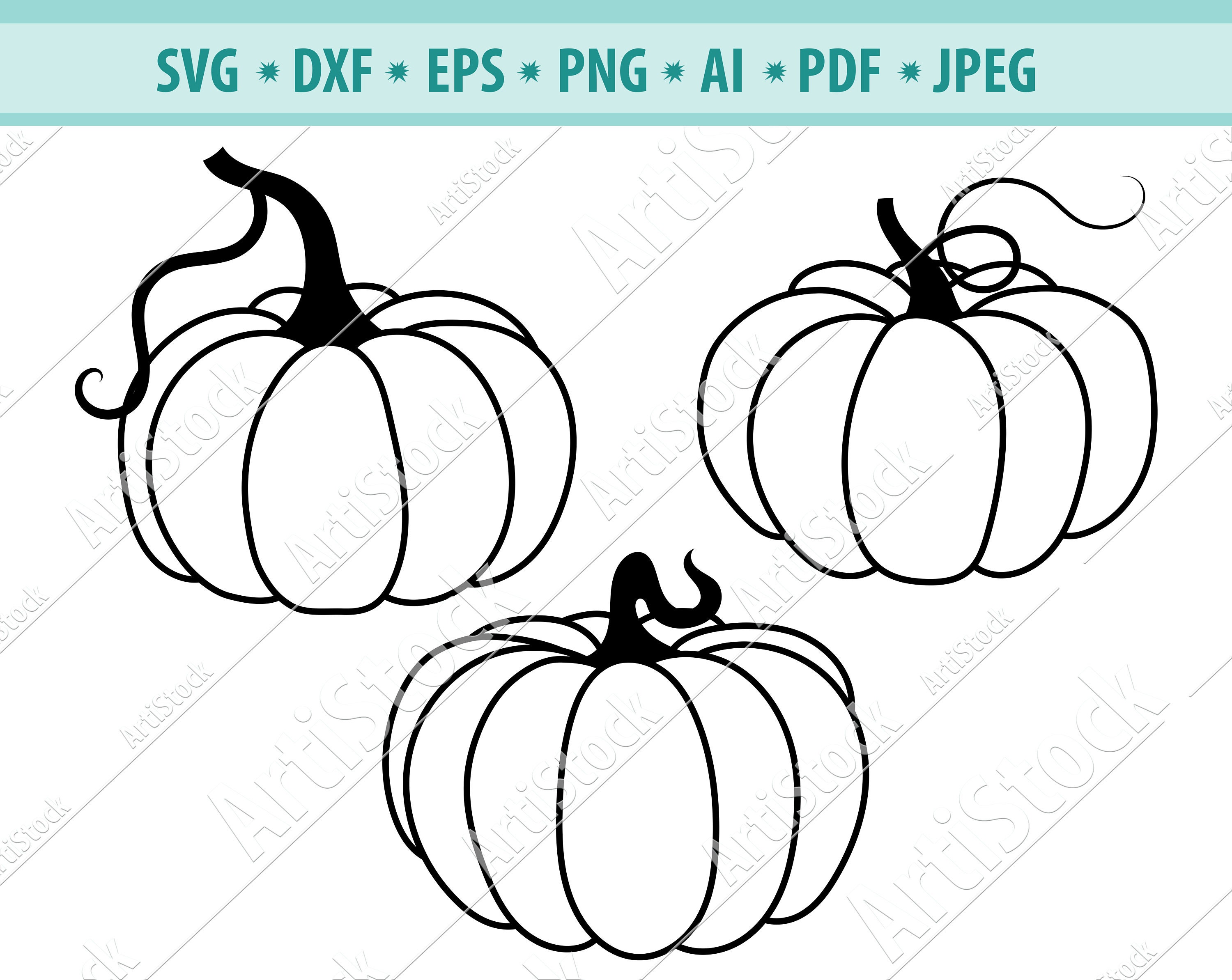 Paper, Party & Kids Craft Supplies & Tools Pumpkin svg Pumpkin clipart ...