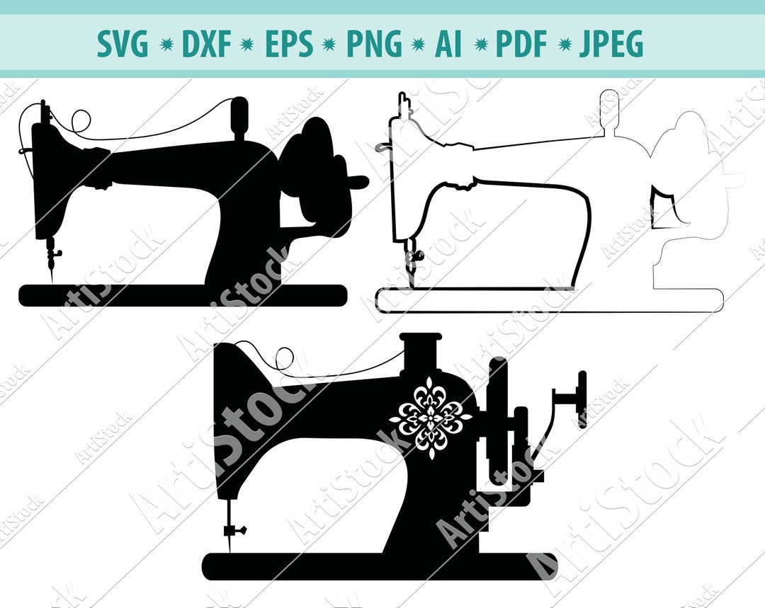 Sewing Machine Svg, Sewing Svg, Sewing Svg Files, Sewing Silhouette ...