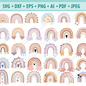 Rainbow SVG File Baby Shower Svg Rainbow Cut File Rainbow | Etsy