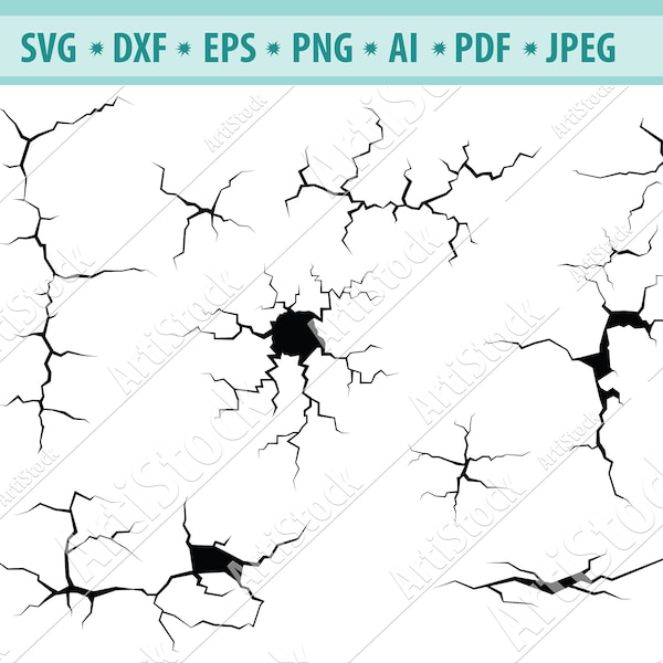 Cracks Svg Etsy