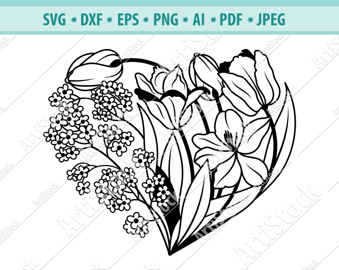 Heart SVG file Heart cut file Love symbol Svg Valentines | Etsy