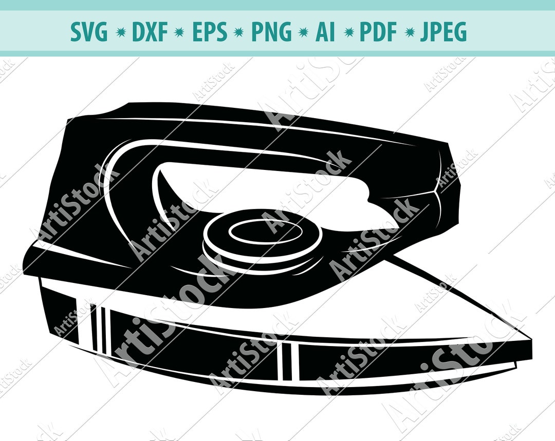 Iron Svg Iron Silhouette Svg Ironing Svg Iron Clipart Iron Svg for ...
