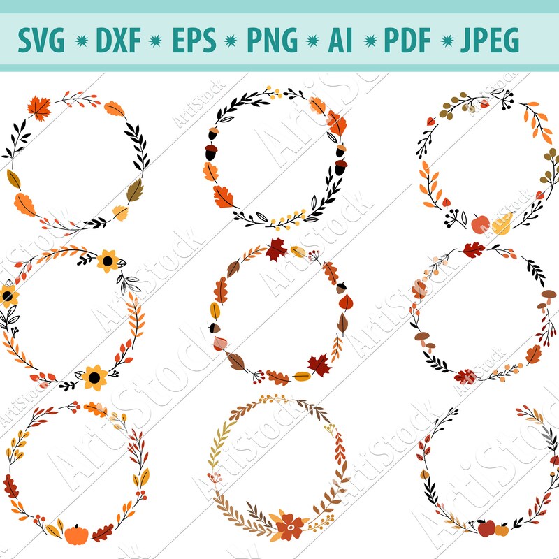 Fall Monogram Wreath - Etsy