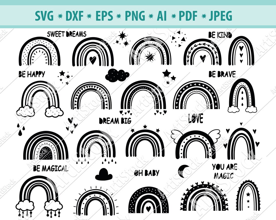 Rainbow SVG File, Magic Rainbow Svg, Rainbow Cut File, Rainbow Kids Svg ...