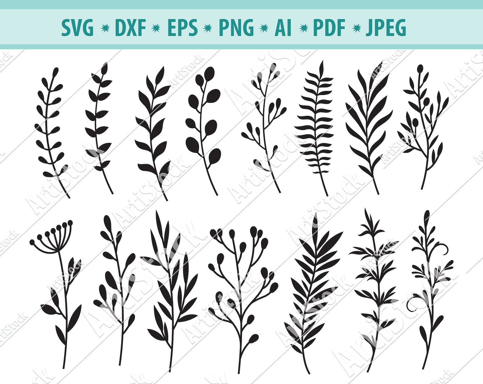 Leaf Svg File Branches Svg Leaves Svg Laurel Wreath Svg - Etsy