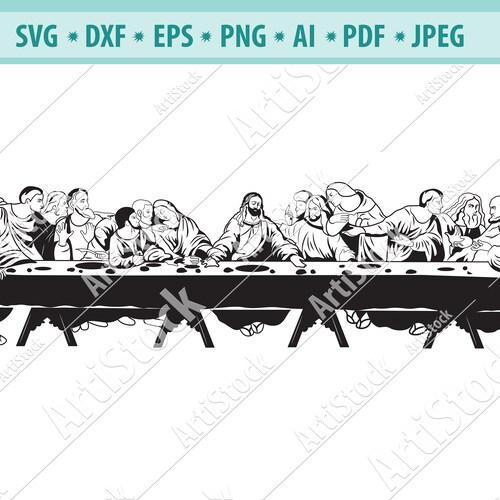 Last Supper Svg Jesus Christ Svg Christian Religious Svg - Etsy