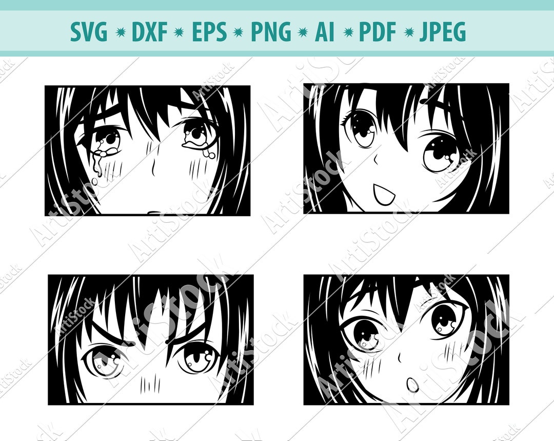 Anime Svg Bundle, Anime Girl Svg, Cartoon Girl Svg, Anime Scene Svg ...