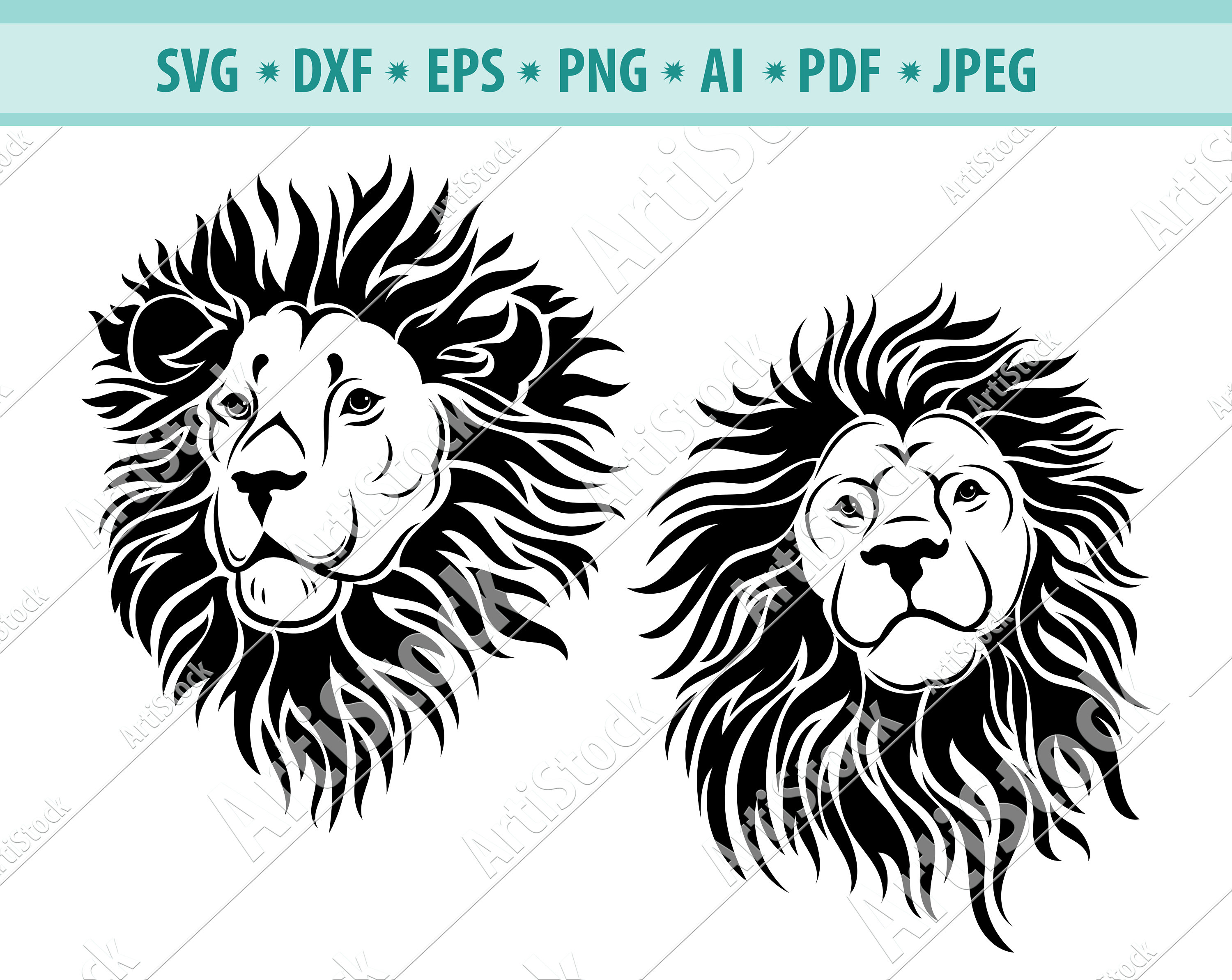 Cara de león Svg, León SVG, Leones Svg, Gato salvaje Svg, Rey de leones ...