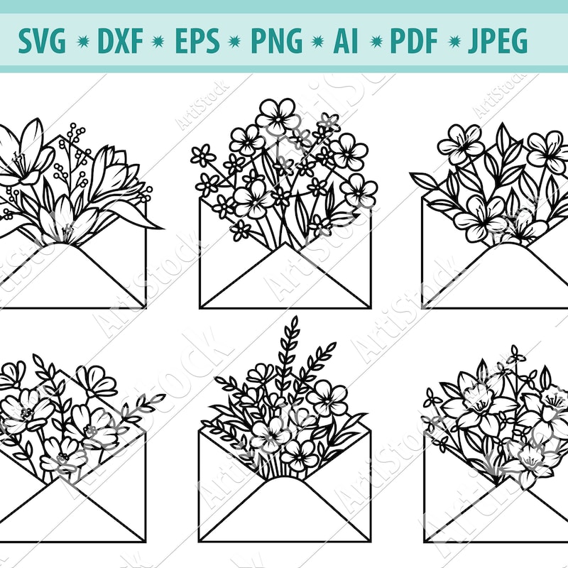 Envelope Svg File - Etsy