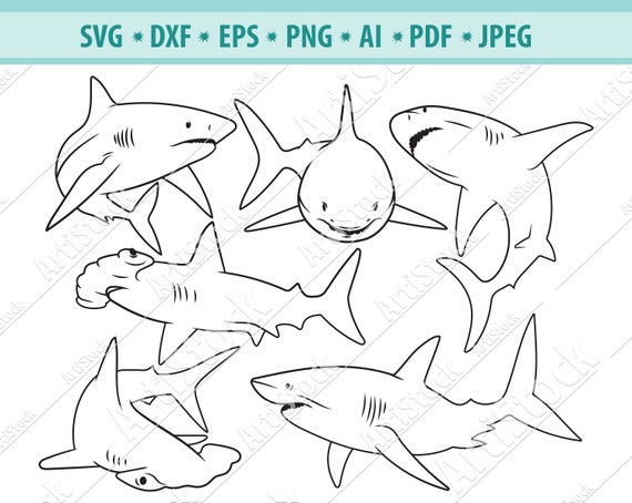 Shark SVG Shark Clipart Sharks Mascot Svg Shark Png Great - Etsy