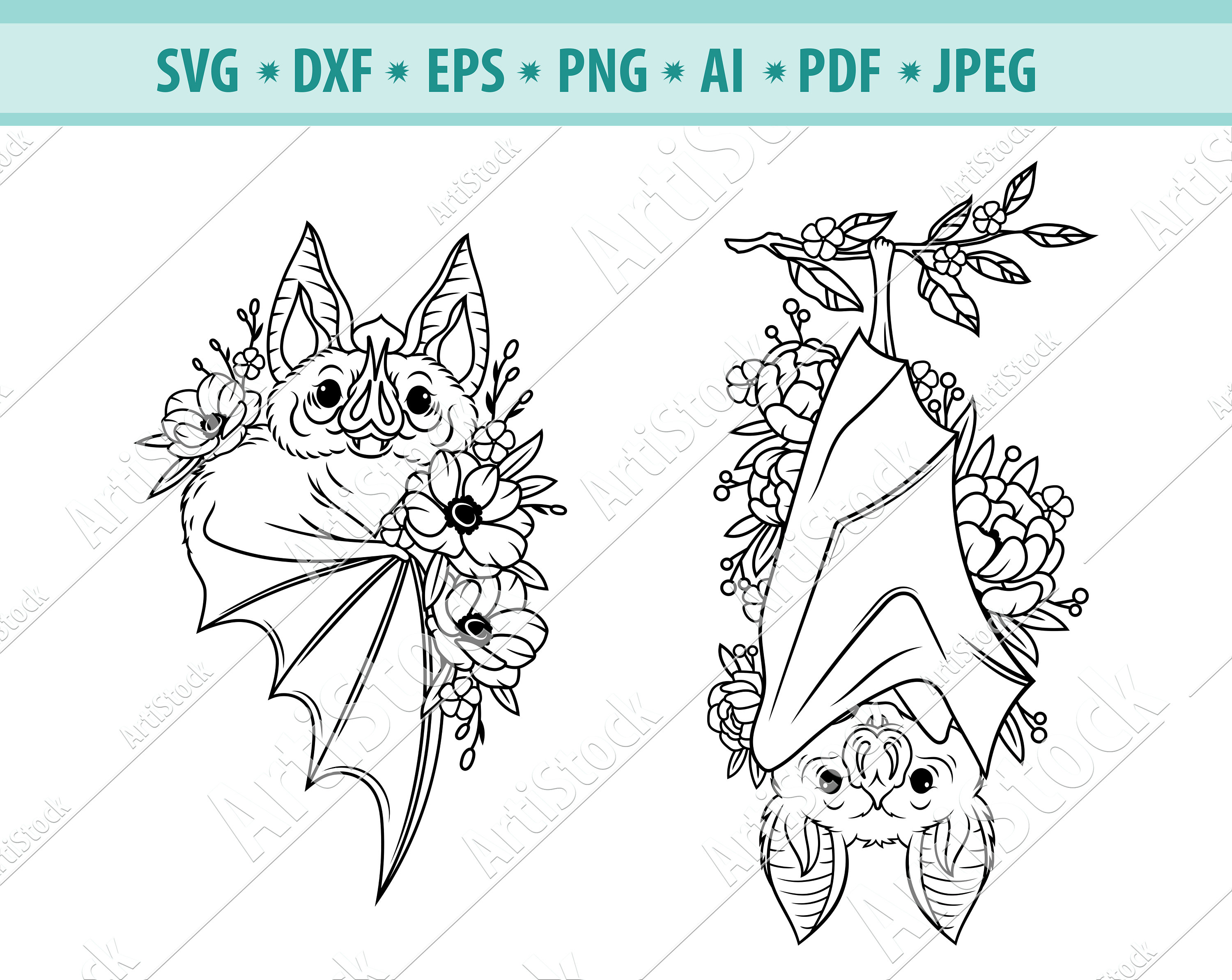 Fledermaus SVG, Fledermaus Clipart, Fledermaus Svg, Bat Cut Datei ...
