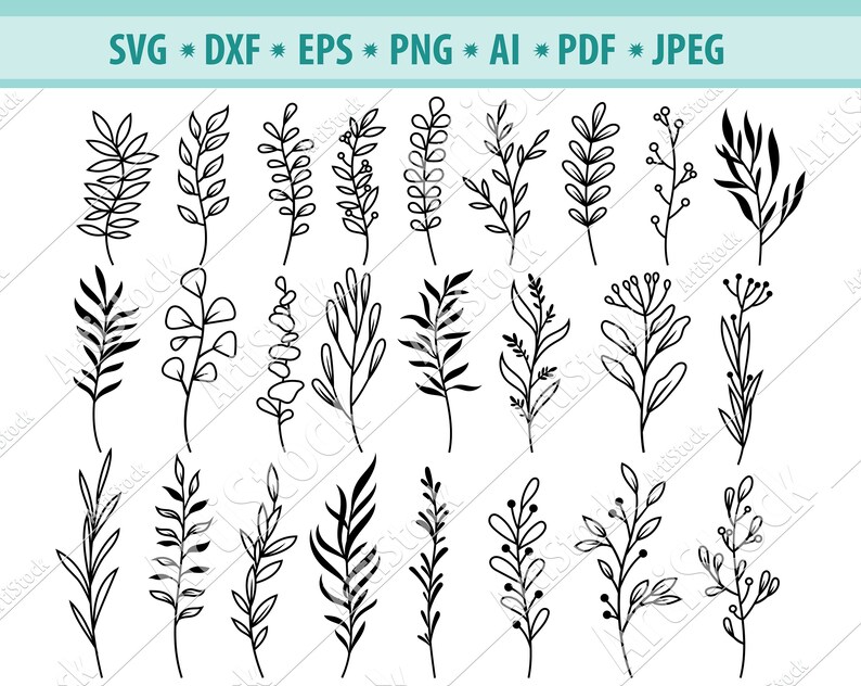 Leaf Svg File Branches Svg Leaves Svg Laurel Wreath Svg - Etsy